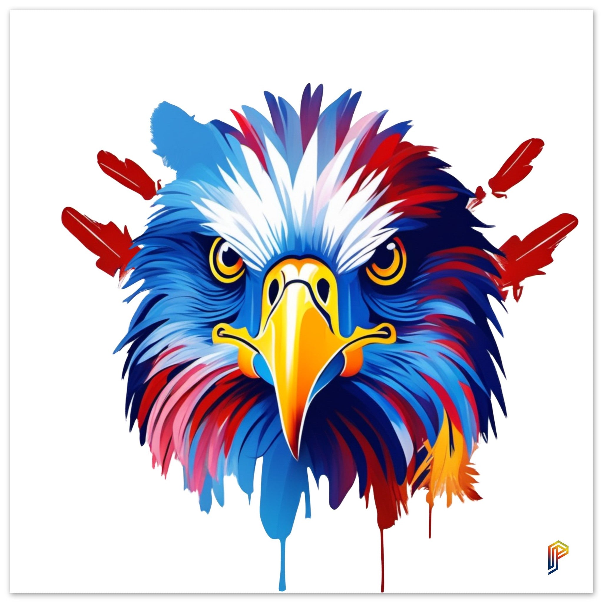 Philippine Agila Colorful on Aluminum Print – Pinoy Treasure