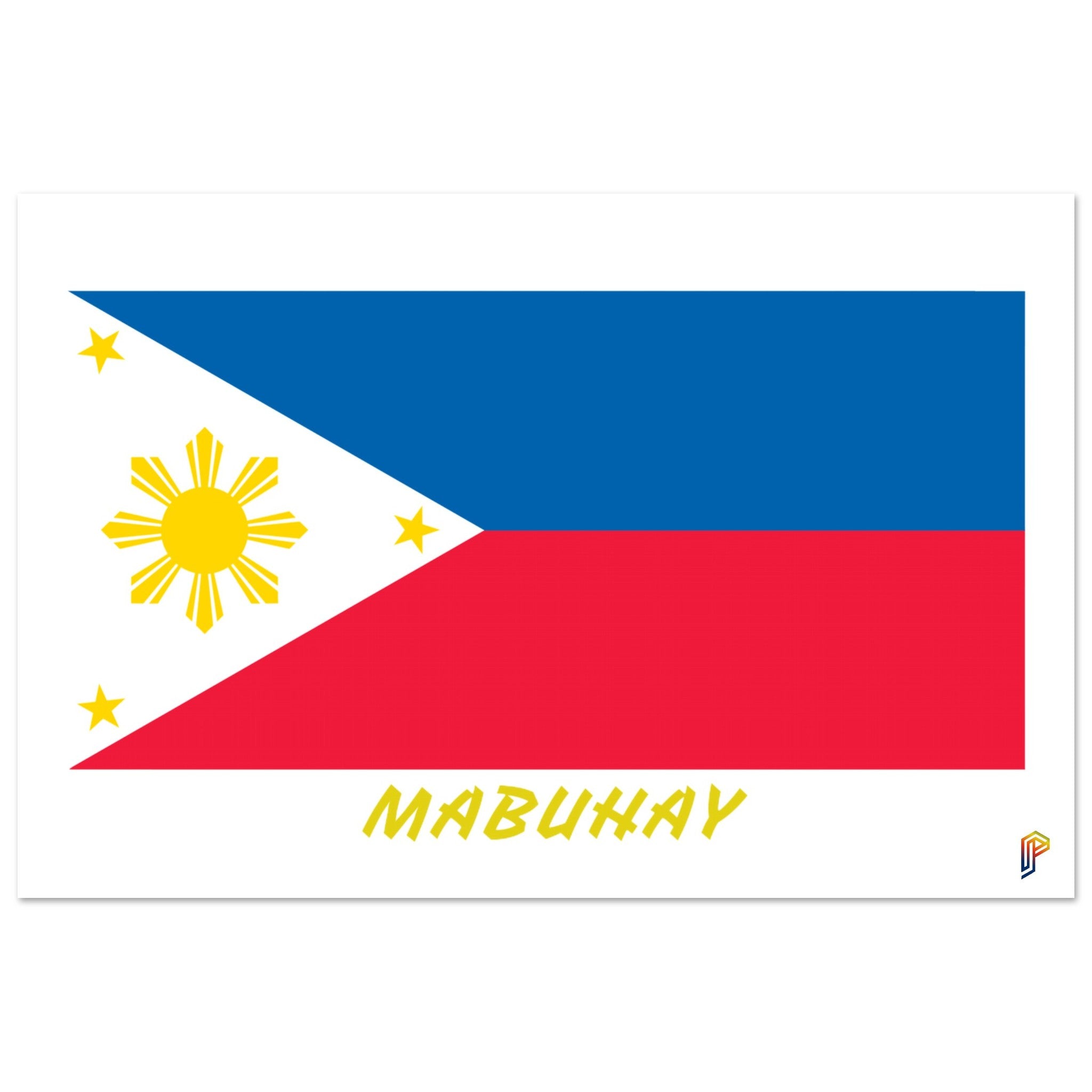 Philippine Flag Mabuhay on Aluminum Print – Pinoy Treasure